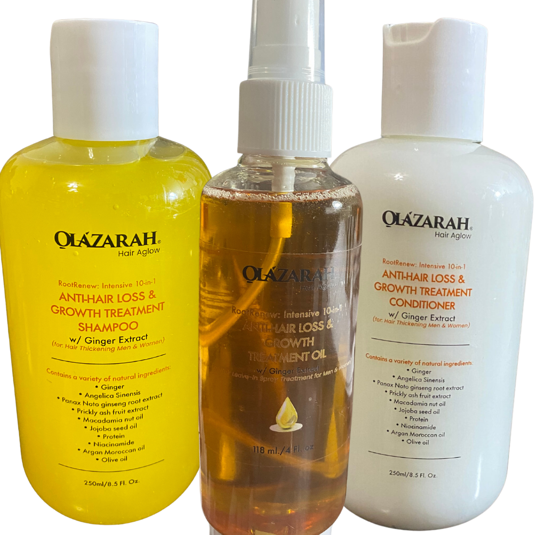 RootRenew Intensive Hair Care Set: 10-in-1 Anti-Hair Loss & Growth Tre ...