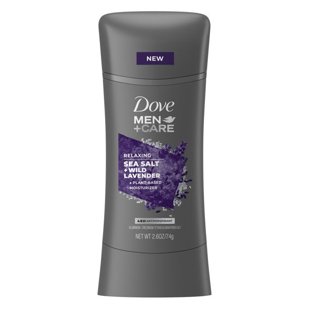 Dove Men+Care Antiperspirant Deodorant Sea Salt & Wild Lavender Natura ...